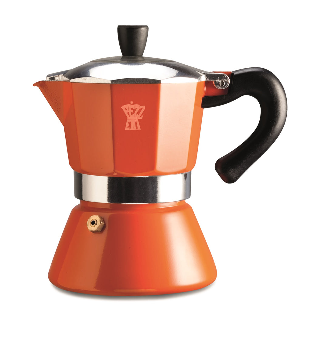 Pezzetti Bellexpress Orange Induction Coffee Maker 6C – Ecomstore