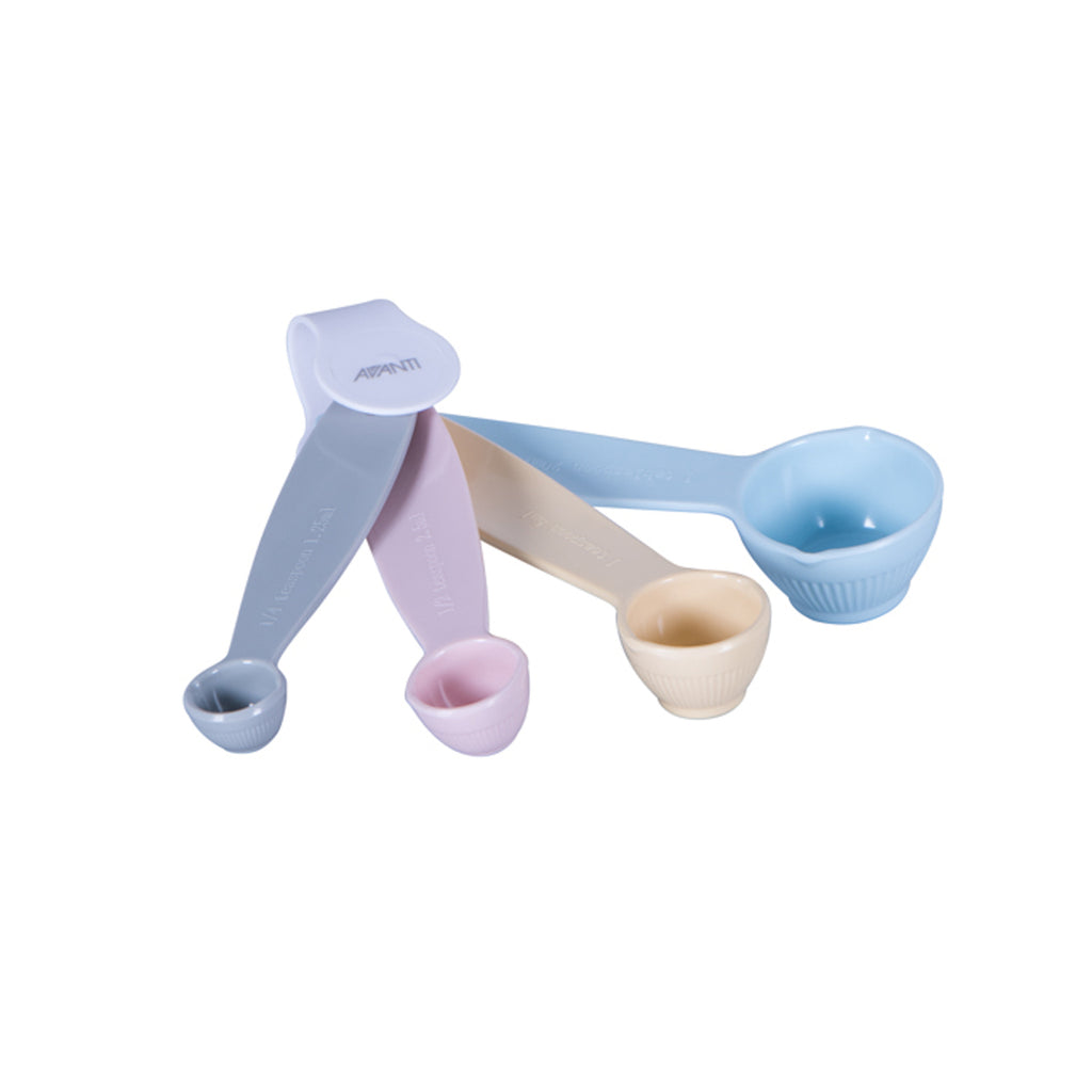Avanti Ribbed Measuing Spoon - Australian Standards - Pastel 100% Mela ...